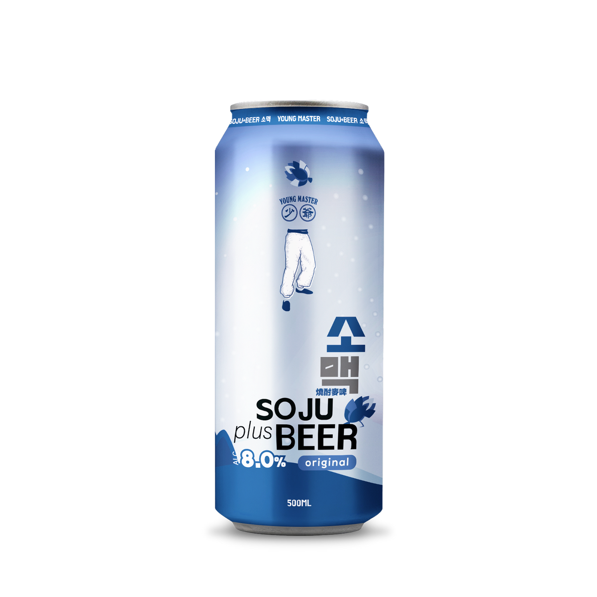Young Master Brewery 少爺啤 | Soju+Beer Original 500mL Can Pack