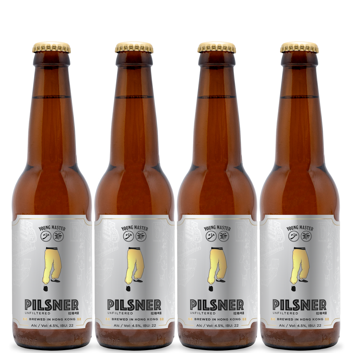 Young Master Brewery 少爺啤 | Pilsner Unfiltered Lager 330ml Pack